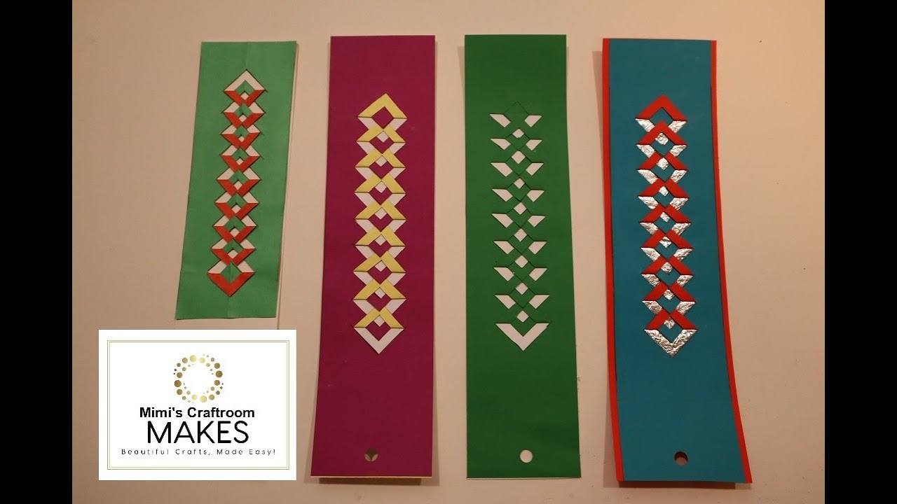How to Make a Beautiful Handmade Woven Paper Bookmark | 2 ways! - YouTube