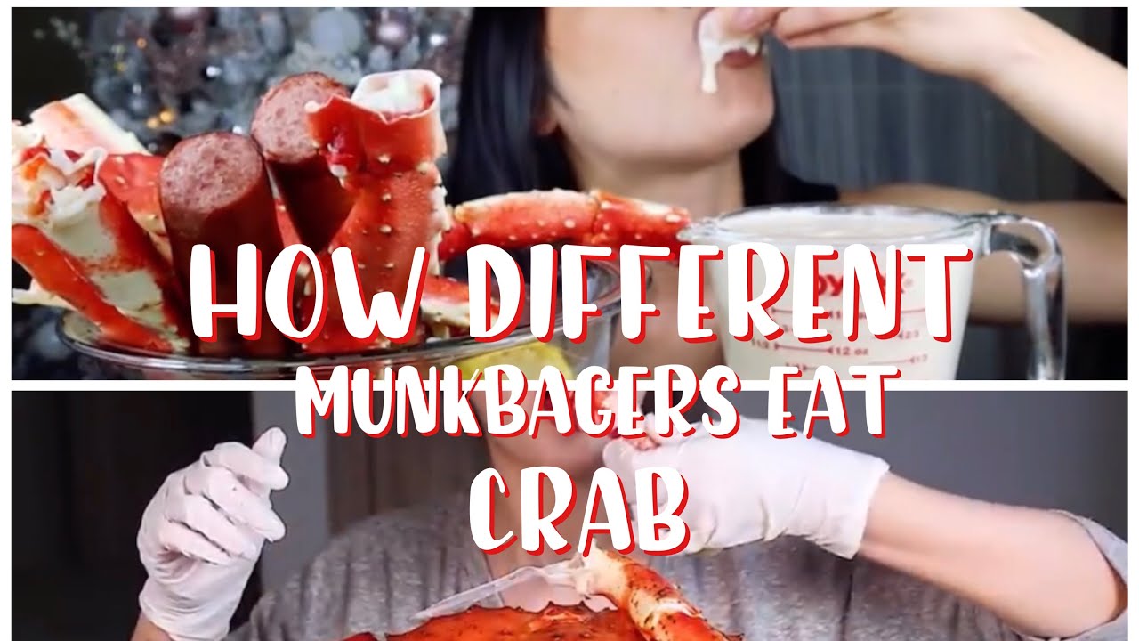 How Different Munkbangers Eat Crab - YouTube