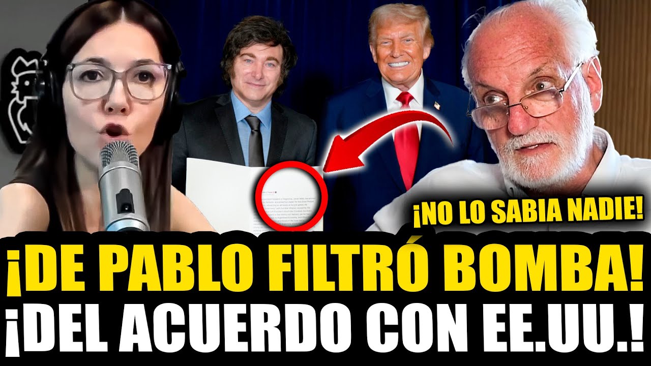 ¡EL PROFE DE PABLO FILTRÓ BOMBAZO DEL ACUERDO DE MILEI CON ESTADOS ...