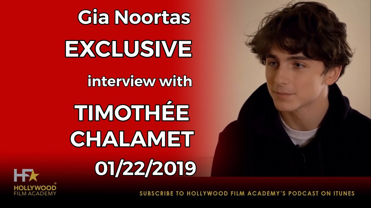 Interview with Timothée Chalamet. Interviews with celebrities ...