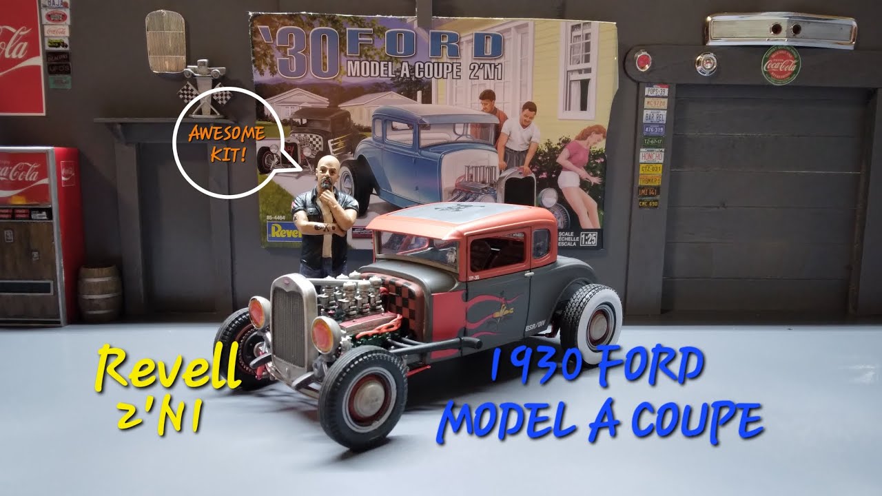 Revell 1930 Ford Model A Coupe plastic Model Kit 2'N1 #modelcars # ...