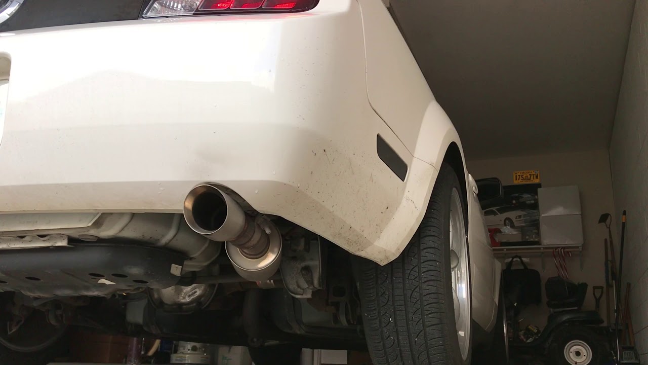 SLP Power-Flo axle-back exhaust (05-10 V6 Mustang) - YouTube