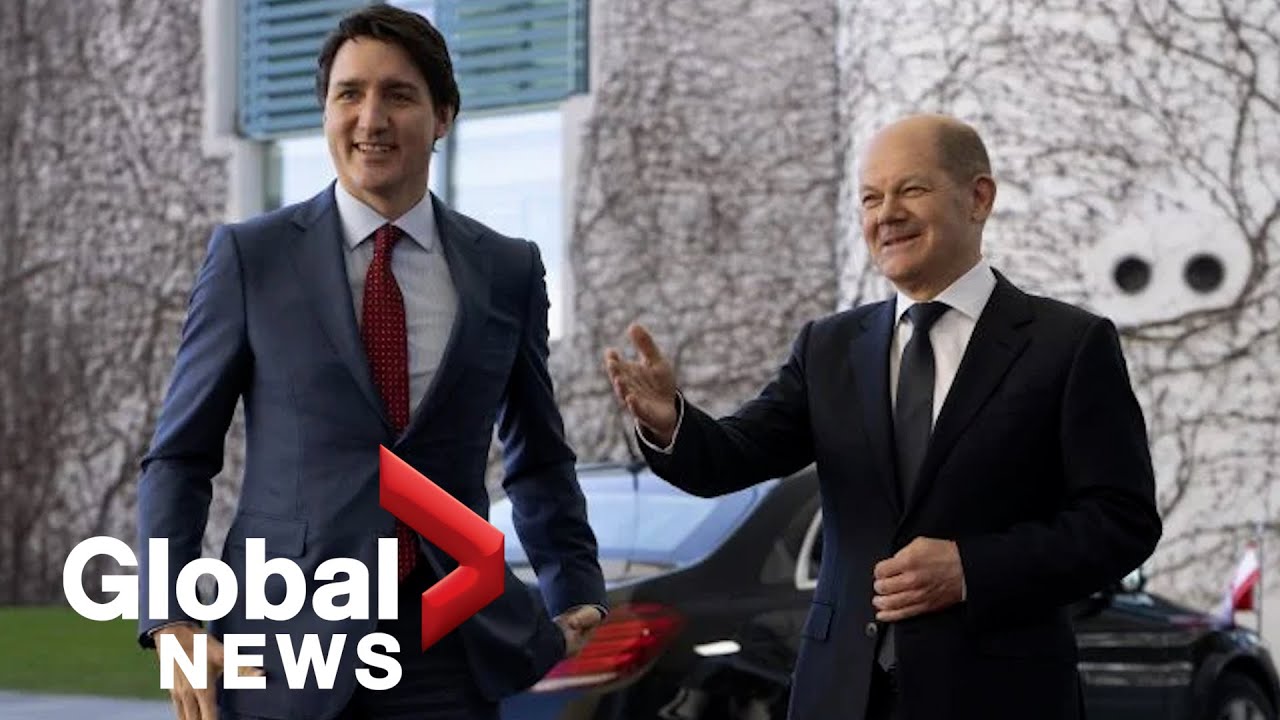 German chancellor visits Canada to sign crucial energy deal - YouTube