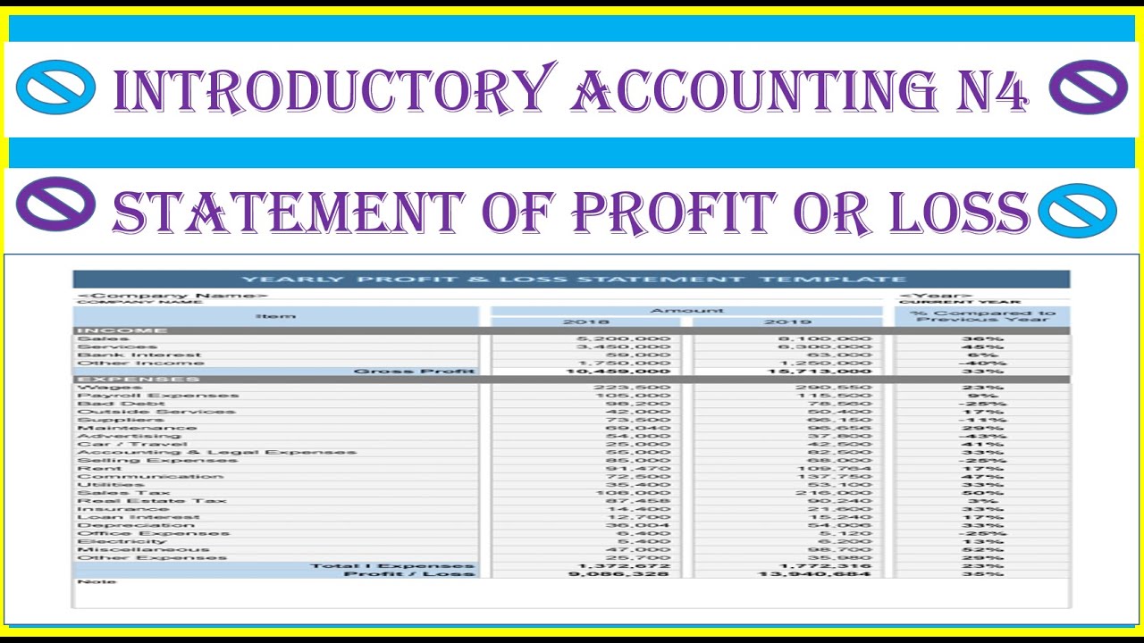 INTRODUCTORY ACCOUNTING N4 JUNE 2024 STATEMENT OF PROFIT OR LOSS - YouTube