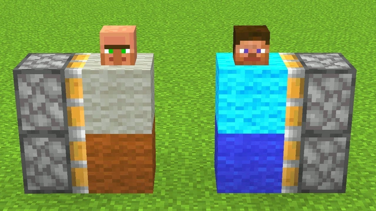 villager spawn + steve spawn = ??? - YouTube