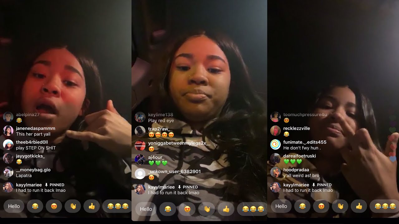 NBA YOUNGBOY BABY MAMA KAY ON LIVE RAPPING HIS SONG - YouTube