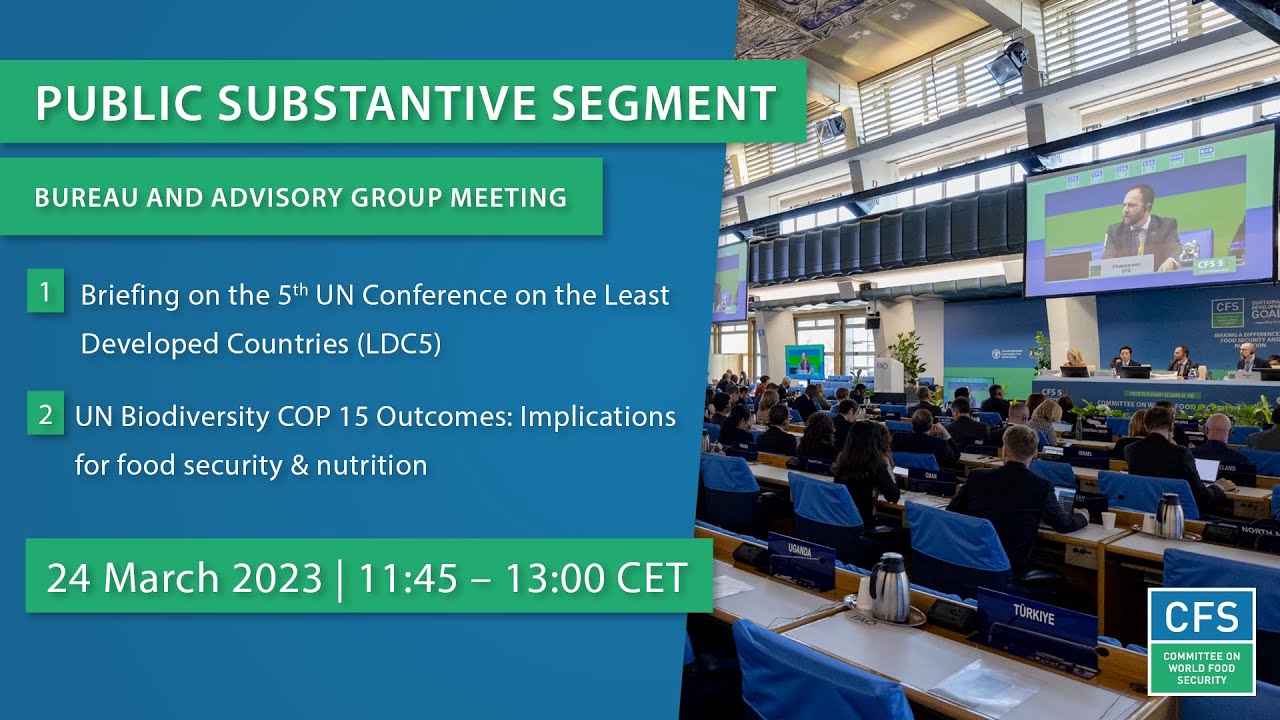 Public Debate on the Outcomes of LDC5 & Biodiversity and Food Systems ...