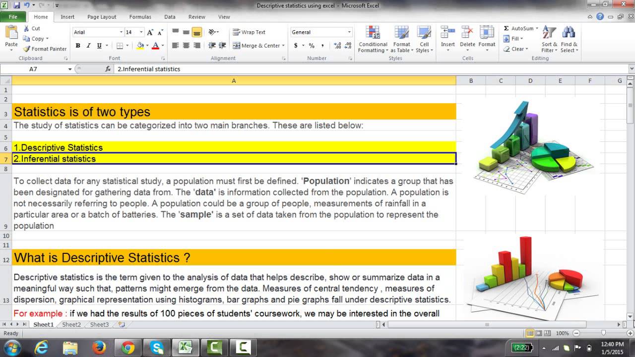 Lecture 1 Introduction To Descriptive Statistics Using Excel YouTube lecture-1-introduction-to-descriptive-statistics-using-excel-youtube