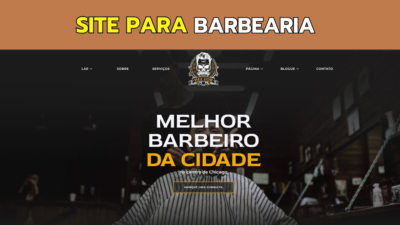 TEMPLATE ELEMENTOR PARA BARBEARIA E CABELEIREIRO - YouTube
