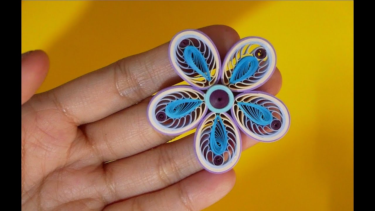 QUILLING FLOWER TUTORIAL USING QUILLING COMB #quillingflowers # ...