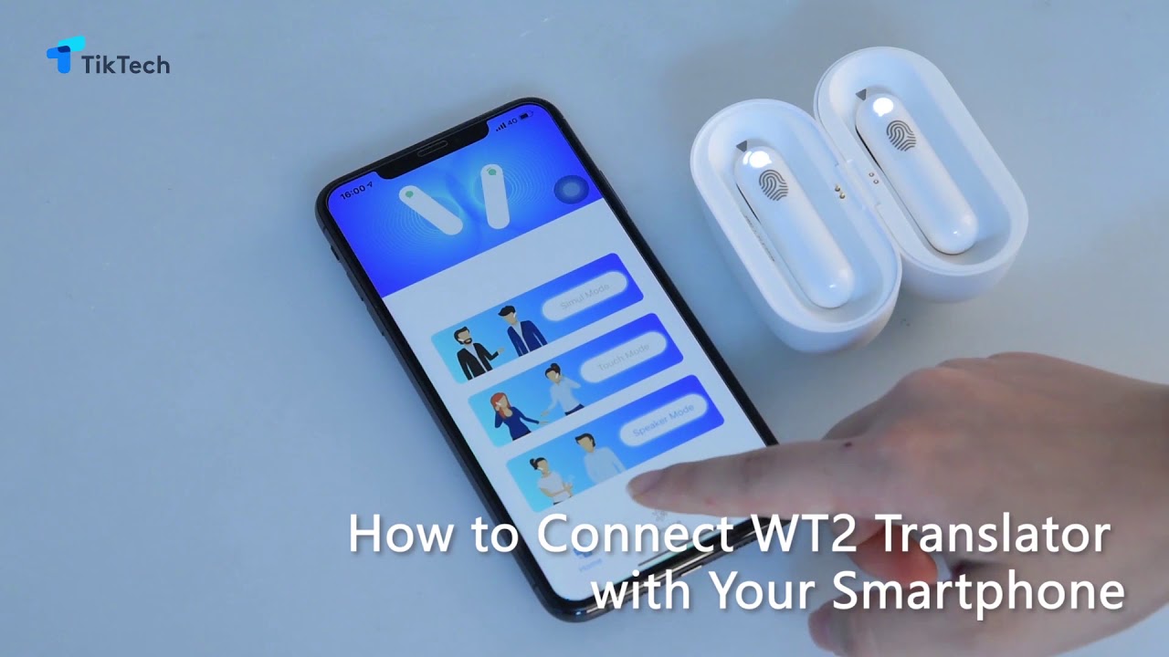 How to Connect WT2 Translator with Your Smartphone - YouTube