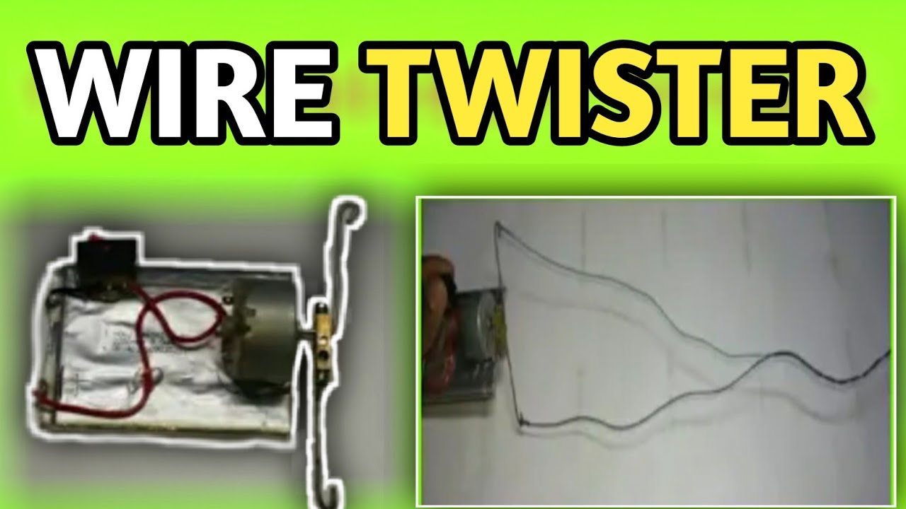 Homemade wire twister - YouTube