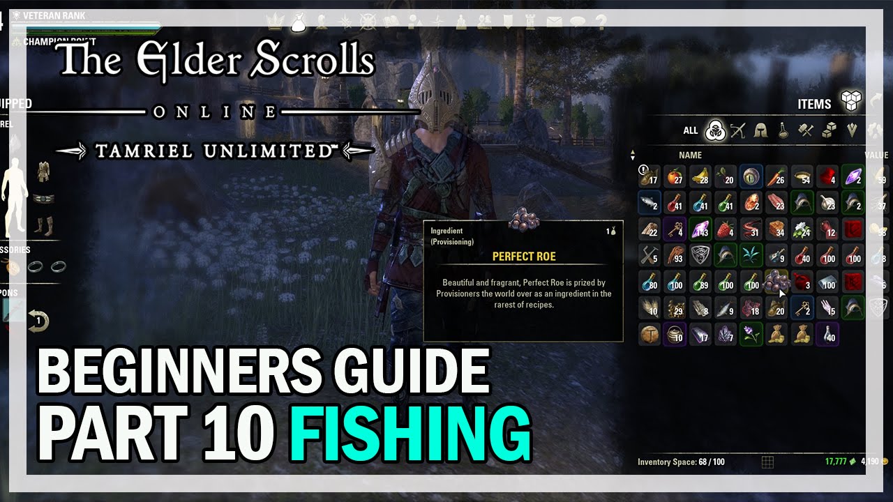 ESO Beginners Guide to Success Part 10 - Fishing & Perfect Roe - YouTube