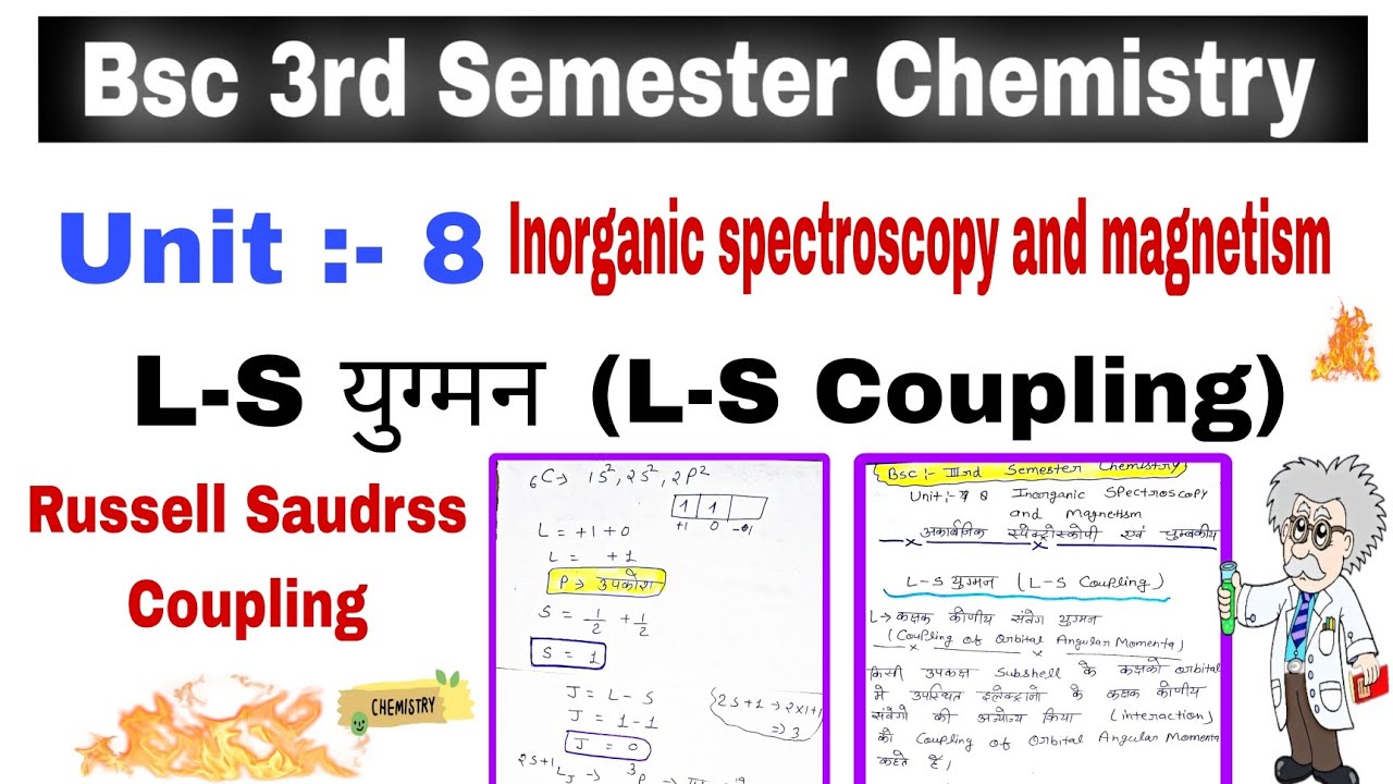 L-S युग्मन/L-S Coupling /Russell Saudrss Coupling/Unit:-8 Inorganic ...