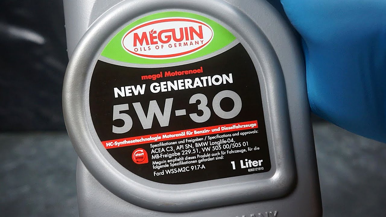 Meguin New Generation 5W30 Jak wygląda oryginalny olej silnikowy? - YouTube