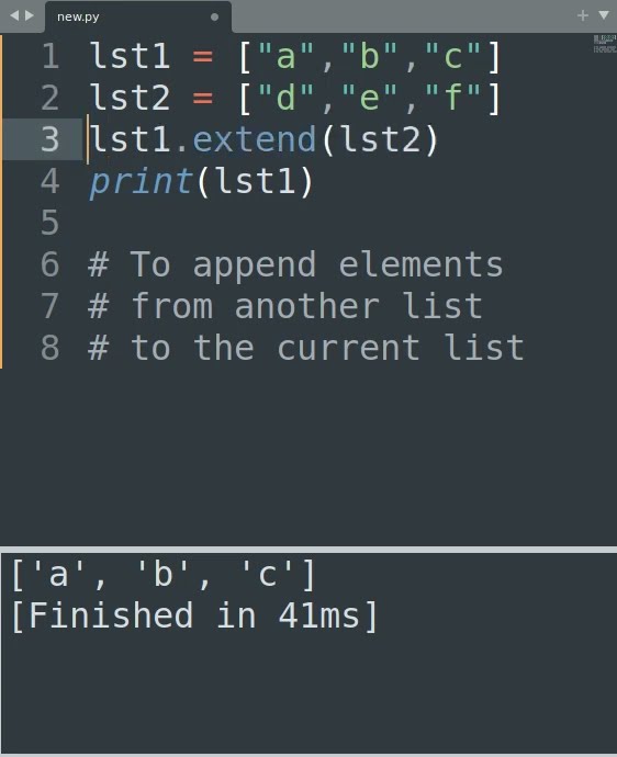 Extend In Python Pythonprogramming Pythonforbeginners Python 3141
