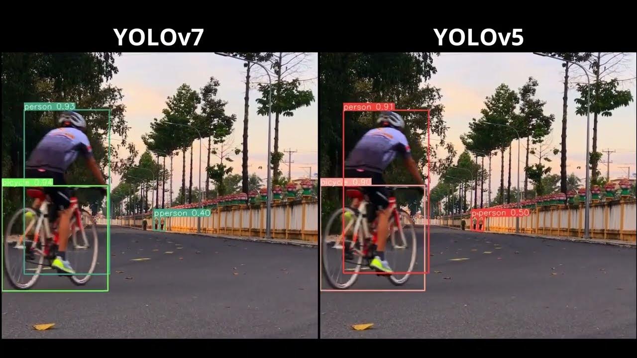 YOLOv7 vs YOLOv5/Object detection/YOLOv7とYOLOv5を比較 - YouTube