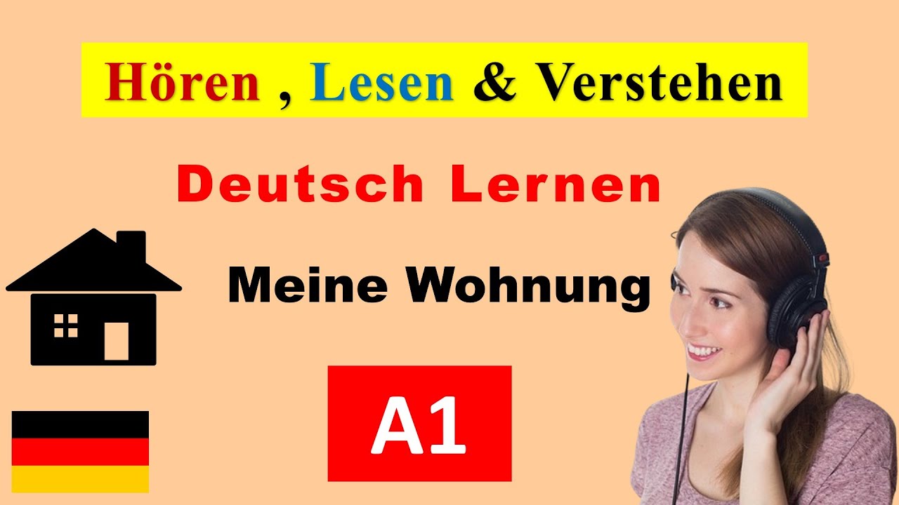 German listening No. 8 | Meine Wohnung | German for beginners | A1-A2 ...