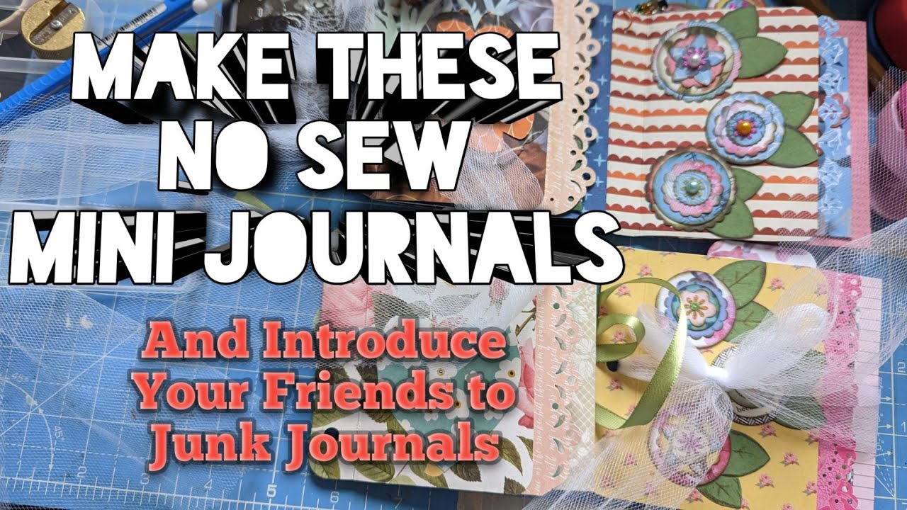 MAKE THESE NO SEW MINI JOURNALS for Your Friends@septeria18(for the base) - YouTube