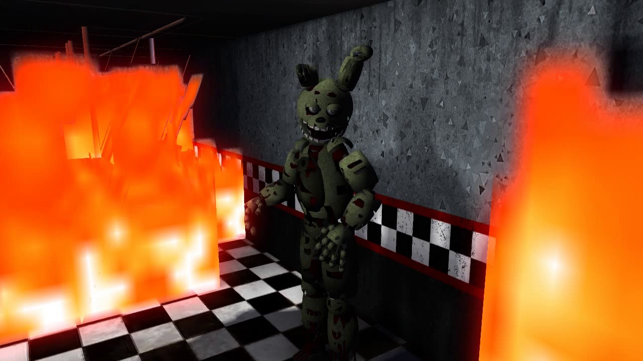 fnaf springtrap die in a fire - YouTube