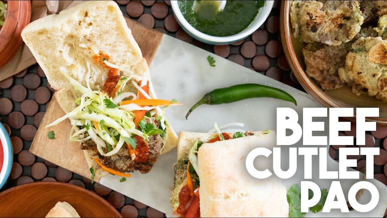 Goan Beef Cutlet Pao | Easy street side snack | Kravings - YouTube