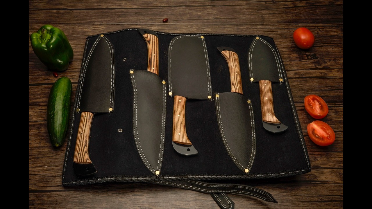 Get Your 5 Piece Handmade 12 Chrome Knives Chef Set | Kitchen knives ...