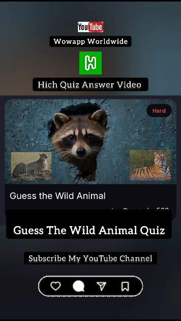 Pets Animals and Nature Quiz | Guess The Wild Animal Quiz | #hichquiz # ...