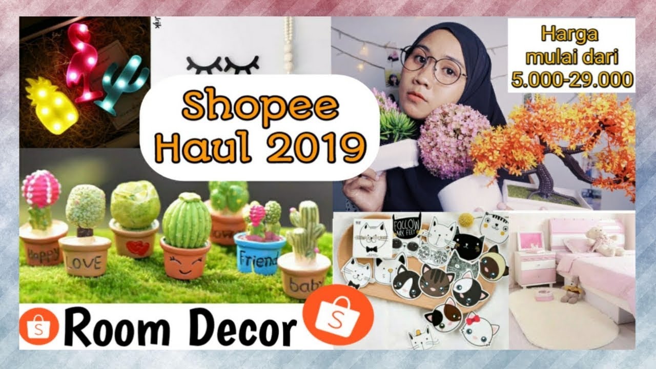 Shopee Haul Room Decor #Part1 | Unboxing dekorasi kamar, harga mulai ...