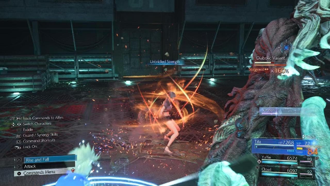 FINAL FANTASY VII REBIRTH Diabolic Variant Boss HARD MODE - YouTube