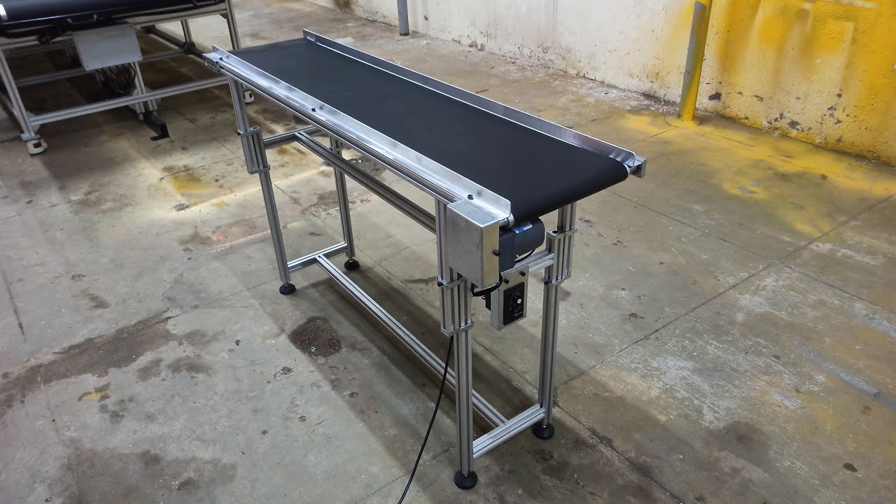 Height Adjustable Belt Conveyor | Speed Variable | Aluminium |Compact ...