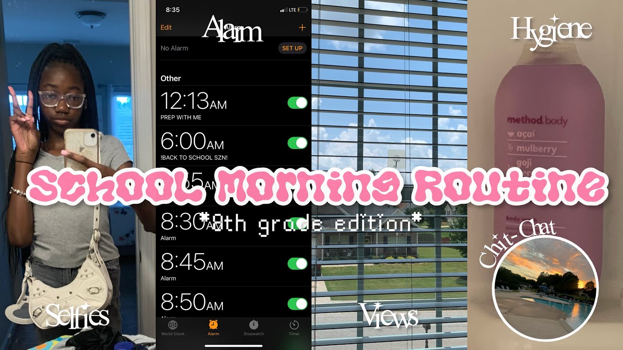 MY REALISTIC 6AM SCHOOL MORNING ROUTINE ☆||grwm, Chit-Chat, hygiene ...
