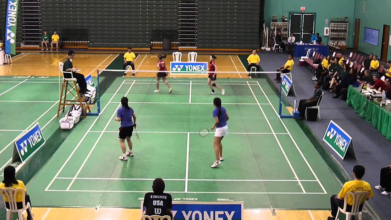 2013 USA Badminton Adult National Championships Women's Double FINAL ...