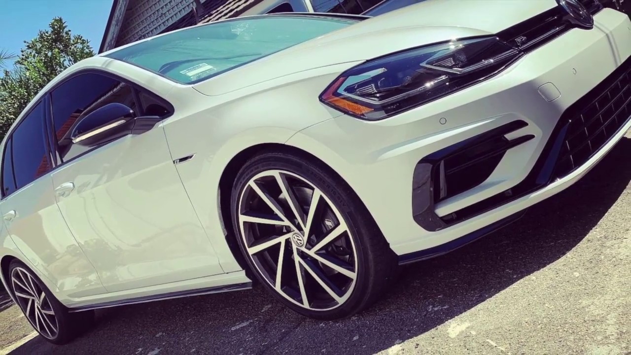 Custom Front license plate 2019 Golf R MK7.5 - YouTube