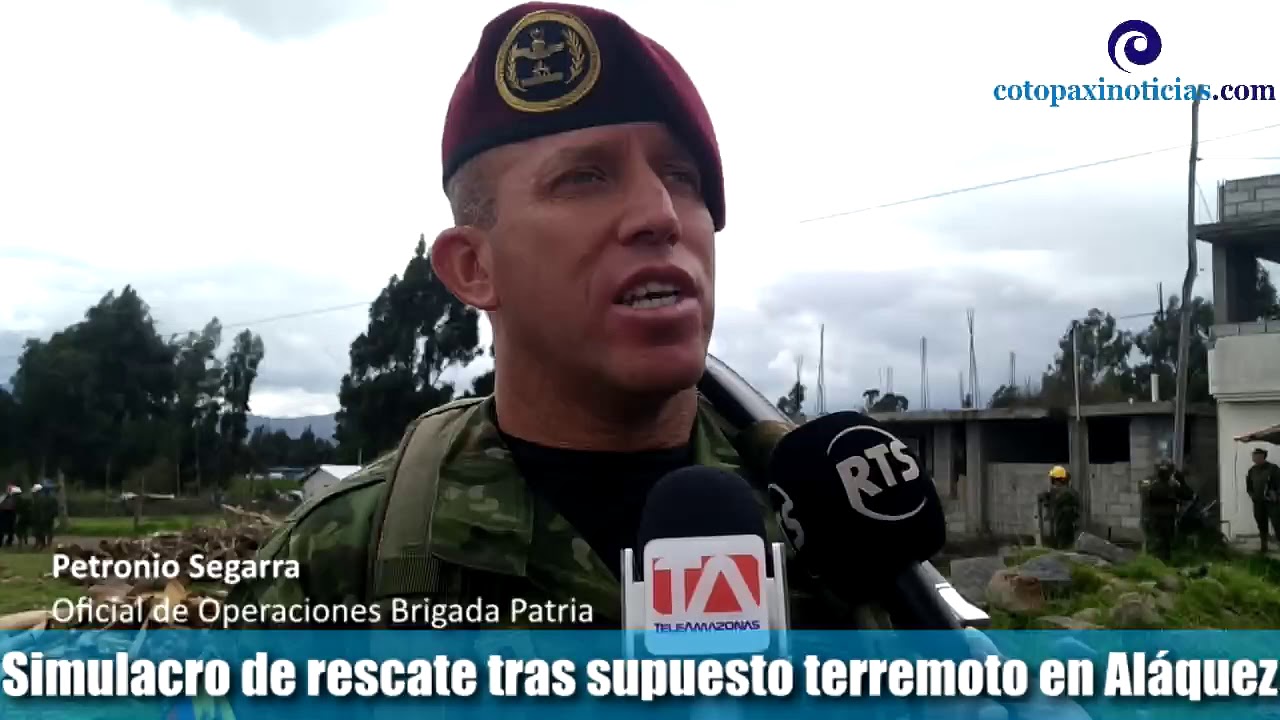 BRIGADA PATRIA Y BOMBEROS LATACUNGA ENTRENAN PARA SALVAR VIDAS - YouTube