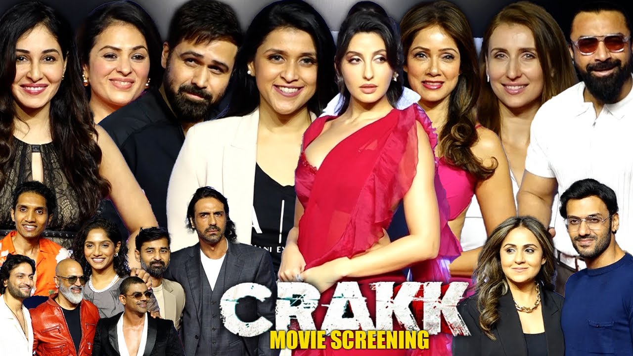 Crakk: Jeetega...Toh Jiyegaa Movie Screening | Nora Fatehi,Arjun Rampal,Emraan Hashmi,Mannara ...