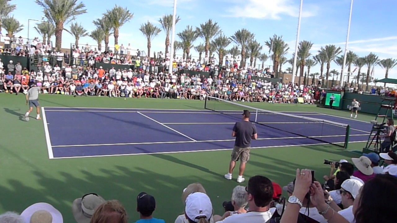 Roger Federer Practice Session - Indian Wells - 2016 - YouTube