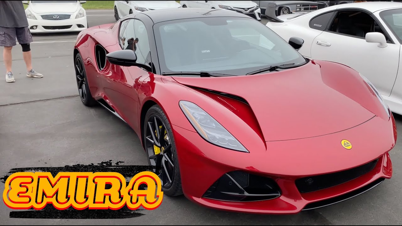 2024 Magma Red Lotus Emira V6 First Edition - YouTube