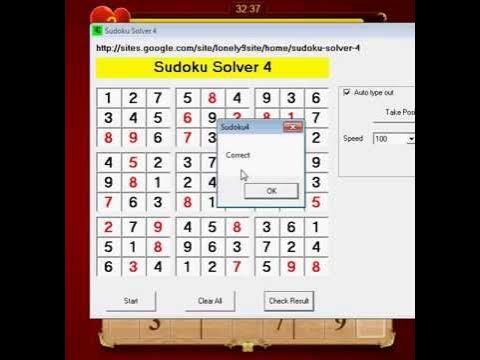 Sudoku4 With Automatic Sudoku Solver 9X9 - YouTube