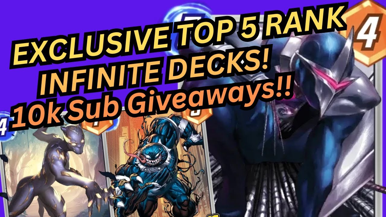 Exclusive Top 5 Broken Marvel Snap Deck and HUGE Giveaways! 10k ...