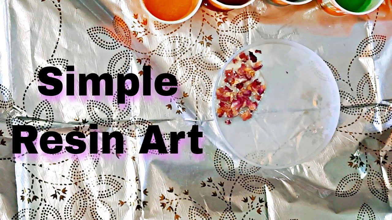 Resin Art For Beginners || DIY || Simple Resin Art - YouTube