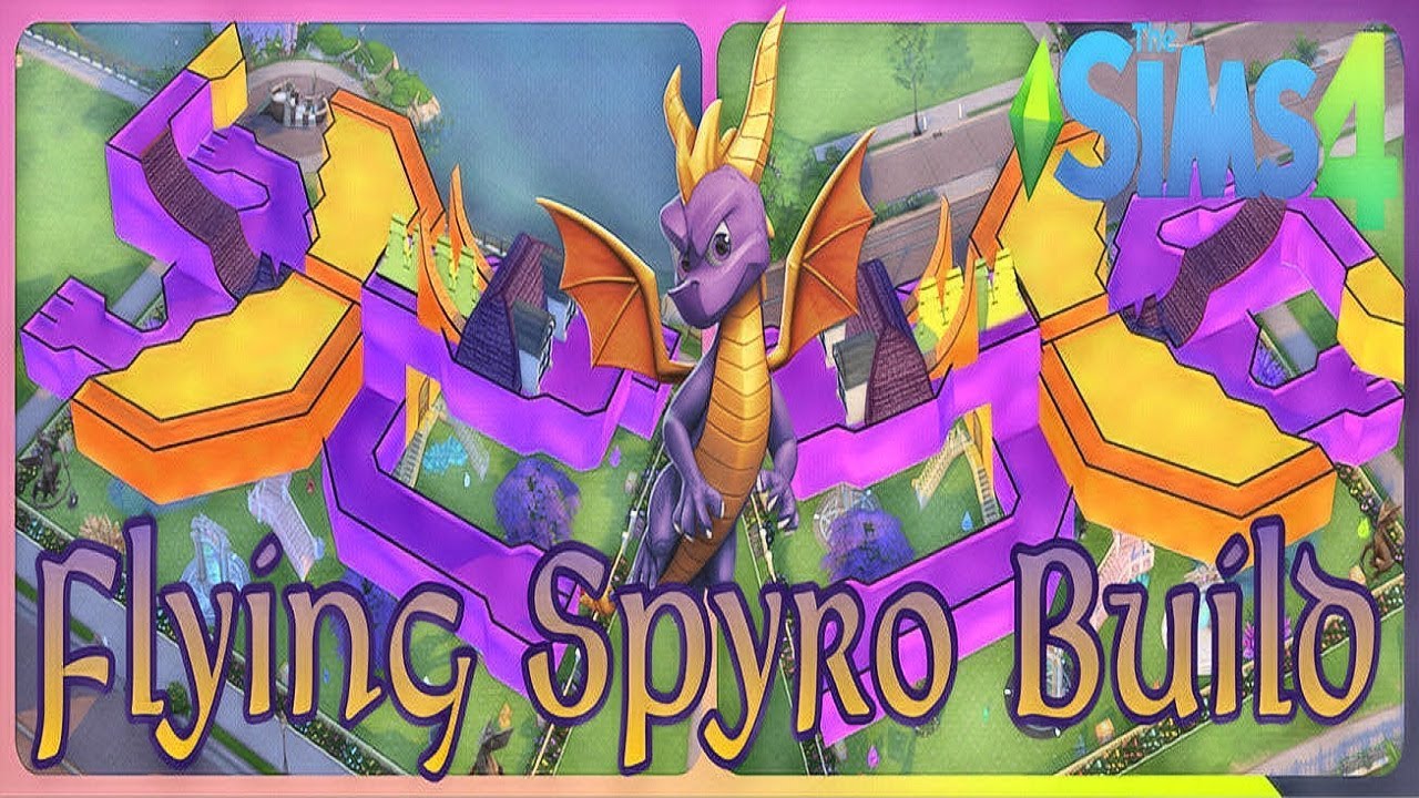 Sims 4 - Flying Spyro the Dragon Build - YouTube