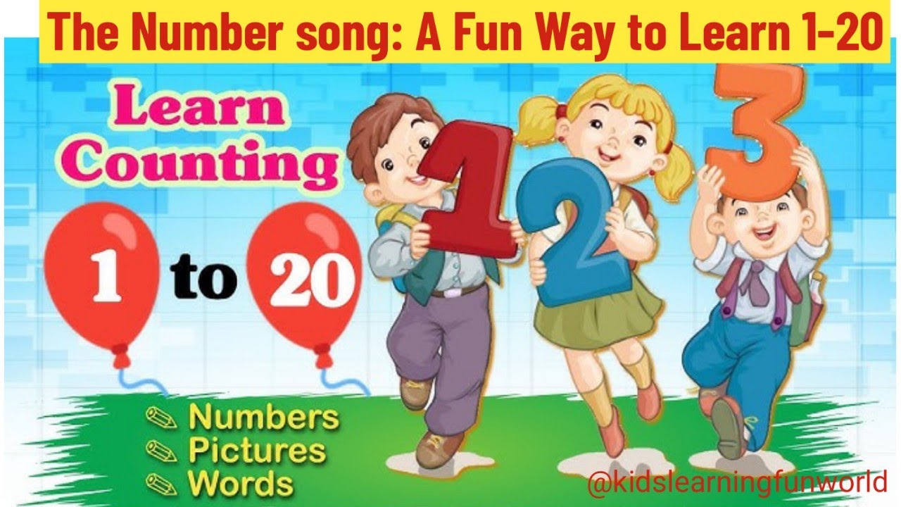 Learn Counting | Number song | counting from 1-20 | counting for ...