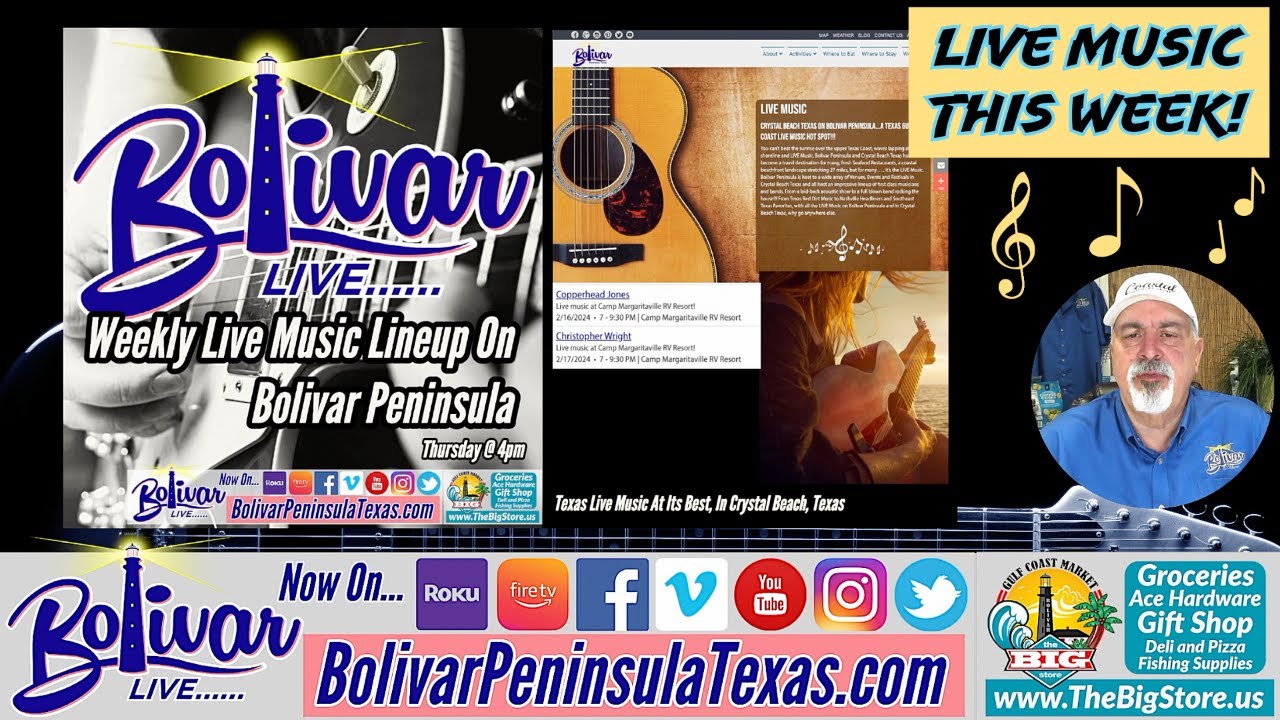 The Bands On Bolivar, This Week In Crystal Beach, Texas. - YouTube