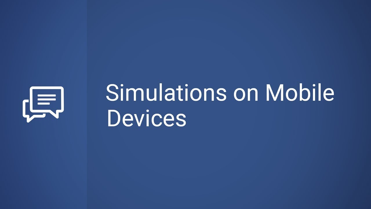 Simulations on Mobile Devices - YouTube