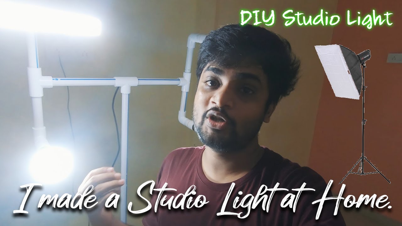 How to Make Studio Light at Home | DIY Studio Light for YouTube - YouTube