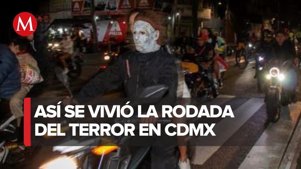 Por tercer día, motociclistas realizan rodada del terror en la CdMx ...