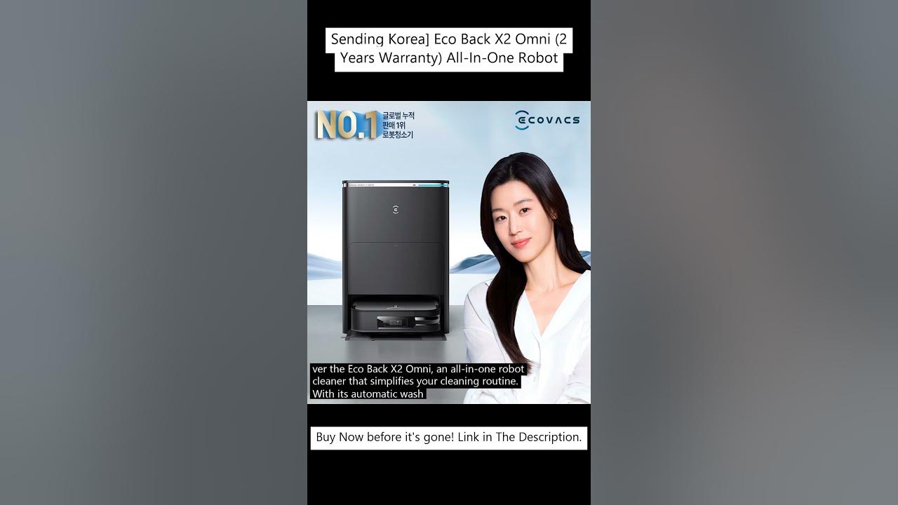 Sending Korea] Eco Back X2 Omni (2 Years Warranty) All-In-One Robot Cleaner - YouTube
