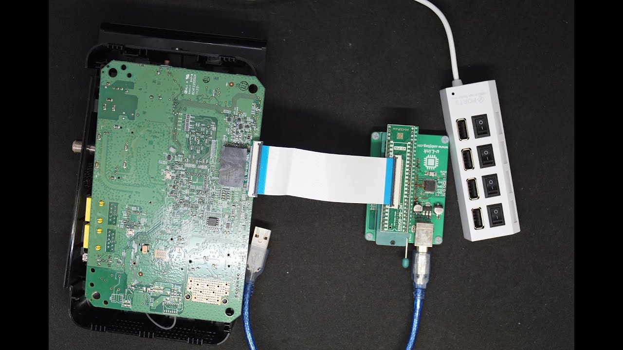 u-Link NT and u-Link NAND program Netgear C3000 flash. - YouTube