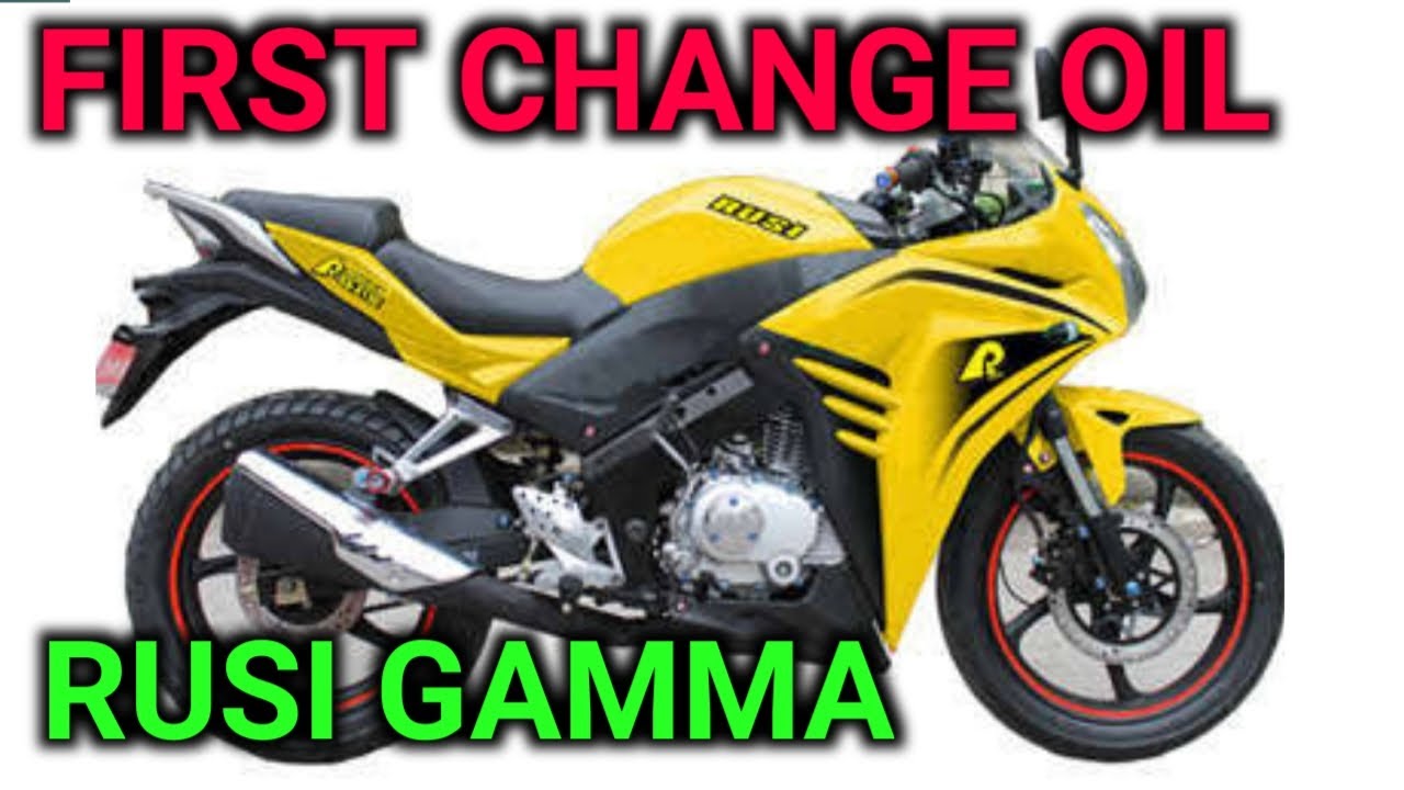 How to change oil rusi gamma 200cc | first change oil after 1193 na ...