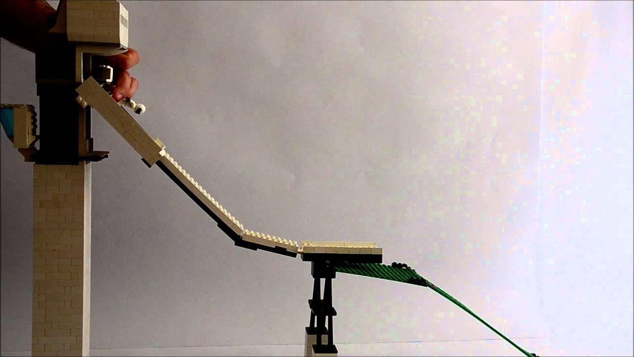 Working LEGO Ski jump - YouTube
